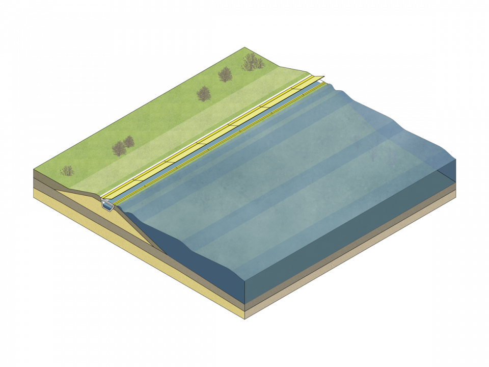 Dike type Floating Barrier