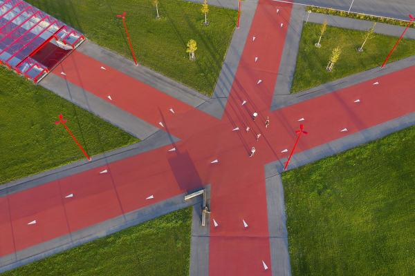 Drone photo from red star