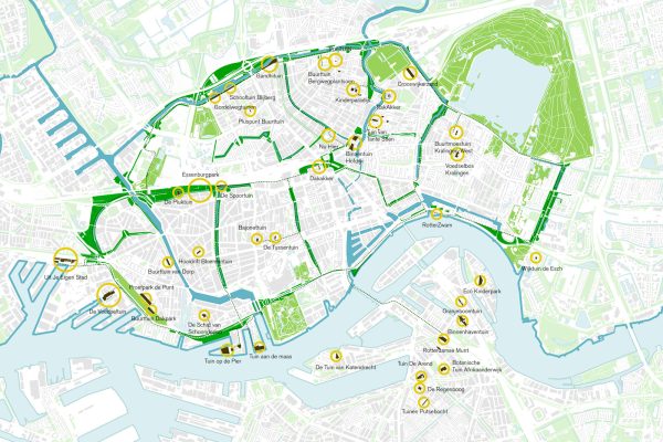 The Food Garden connects to a network of urban nature and urban agriculture